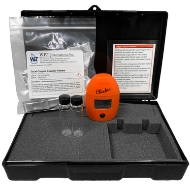 Copper Test Kit, Colorimetric w/ elec colorimeter, in plastic case (WC ...