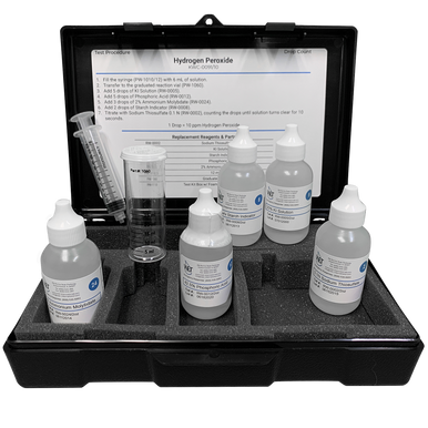 Hydrogen Peroxide Test Kit, 1d = 10ppm, in plastic case (WC) - WET ...