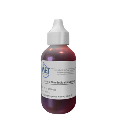 Thymol blue indicator solution, 2oz bottle (CIP) - WET INTERNATIONAL, INC.