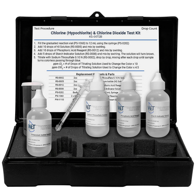 Chlorine (Hypochlorite) & Chlorine Dioxide Test Kit - Wash Bath ...