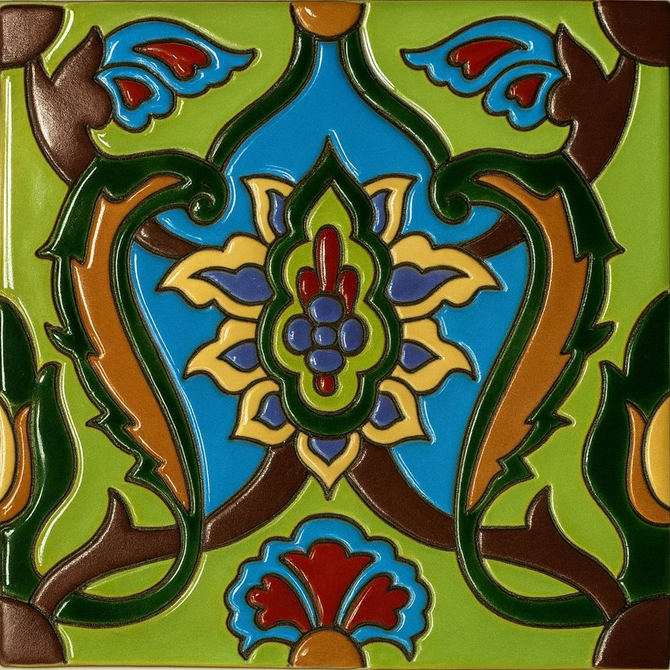 Alma Relief – Handcrafted Talavera Tile