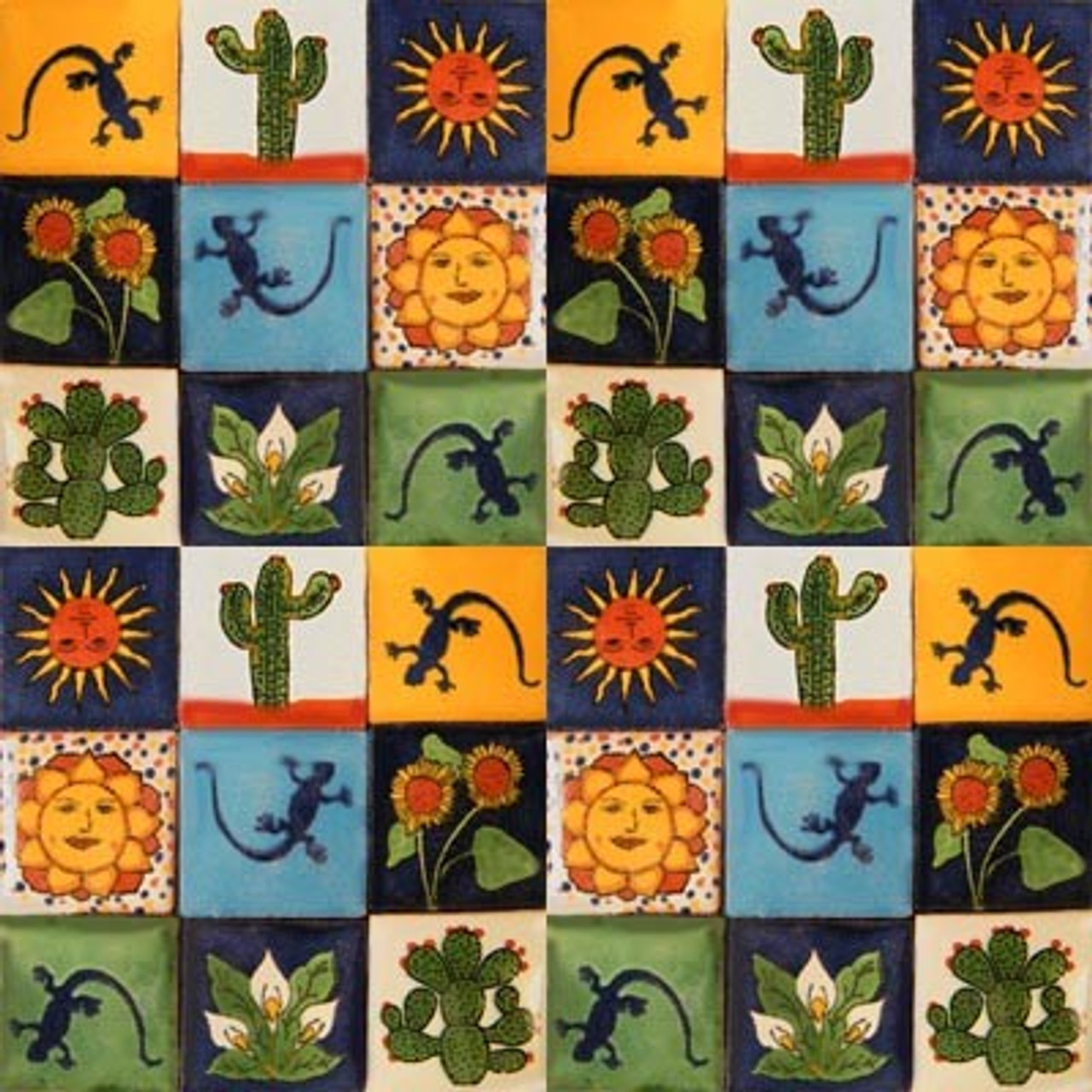 Folk Art Tile Mix - mexicantilestore.com