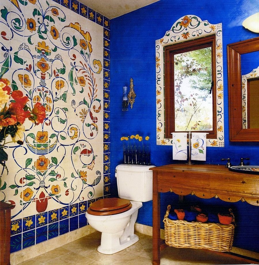 Mexican Bathroom Style - mexicantilestore.com