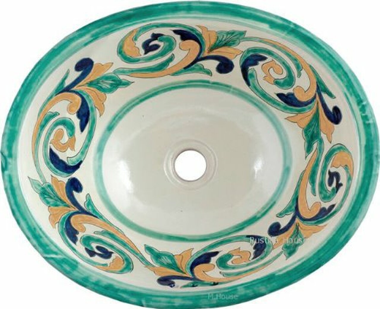 Accent Color with Mexican Talavera Sinks - mexicantilestore.com