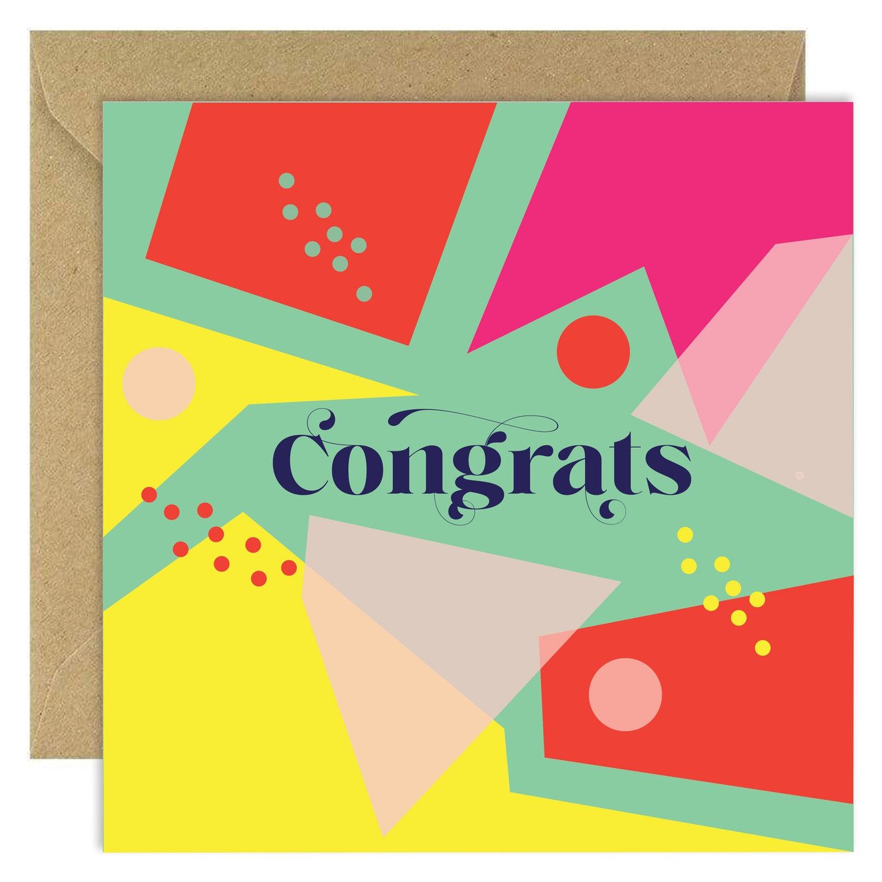 Greeting Card - Congrats 'Geometrica' - Vibes & Scribes