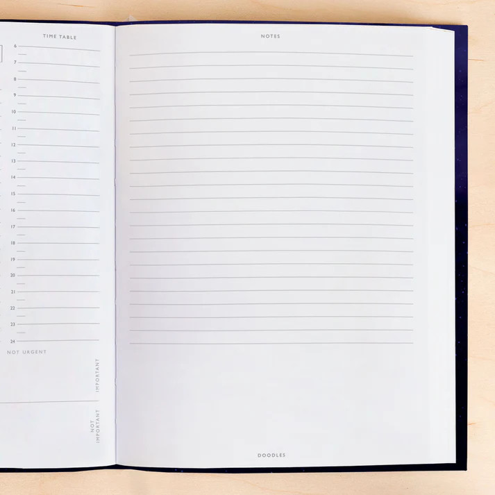 Block Landscape Daily Planner | Vibes & Scribes