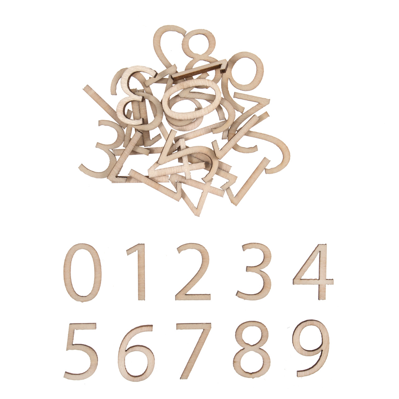 Wooden Advent Numbers (39pcs) - Vibes & Scribes