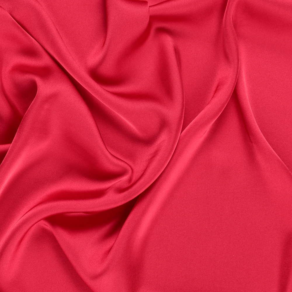 Super Slinky Satin in Candy Red - Per ½ Metre - Vibes & Scribes