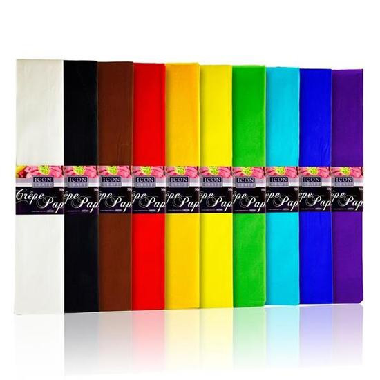 Crepe Paper Pack (10pk) | Assorted Colours | Vibes & Scribes Ireland