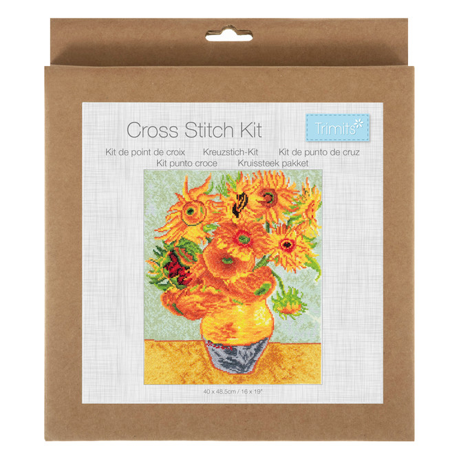 Large Counted Cross Stitch Kit - Autumn Bloom - Vibes & Scribes