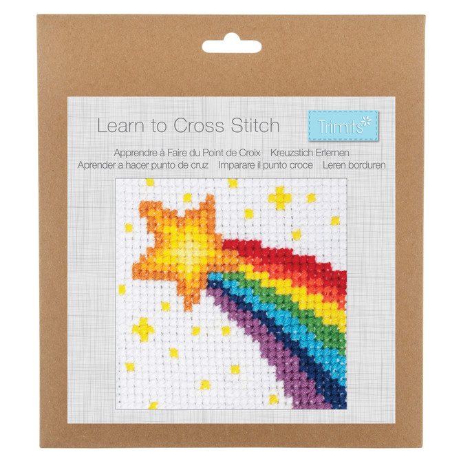 Counted Cross Stitch Kit - Rainbow - Vibes & Scribes