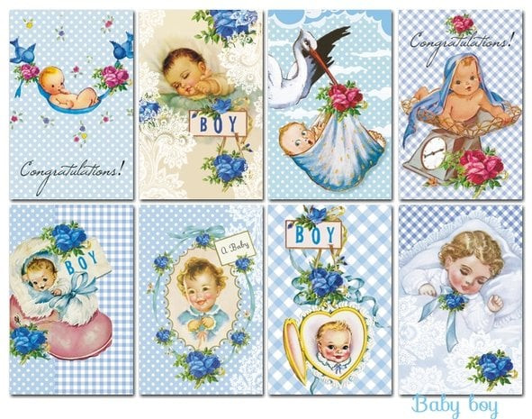 Mini Paper Pack (24pcs) - Baby Boy - Vibes & Scribes