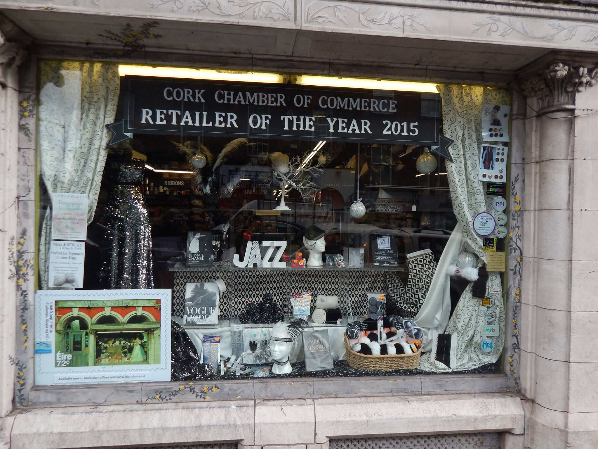 Jazz Window Display - Vibes & Scribes