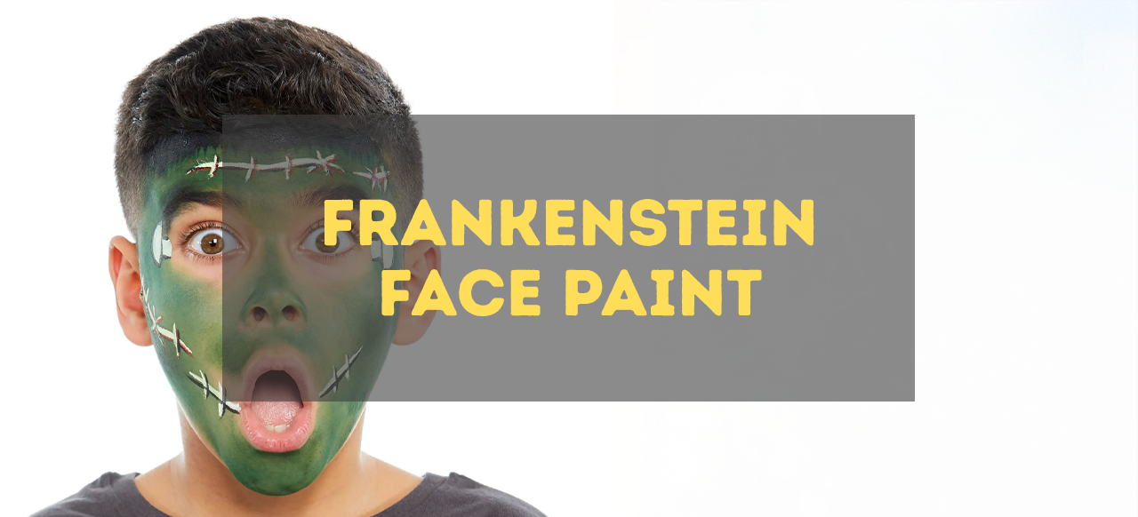Frankenstein Face Paint - Step by Step Guide - Vibes & Scribes