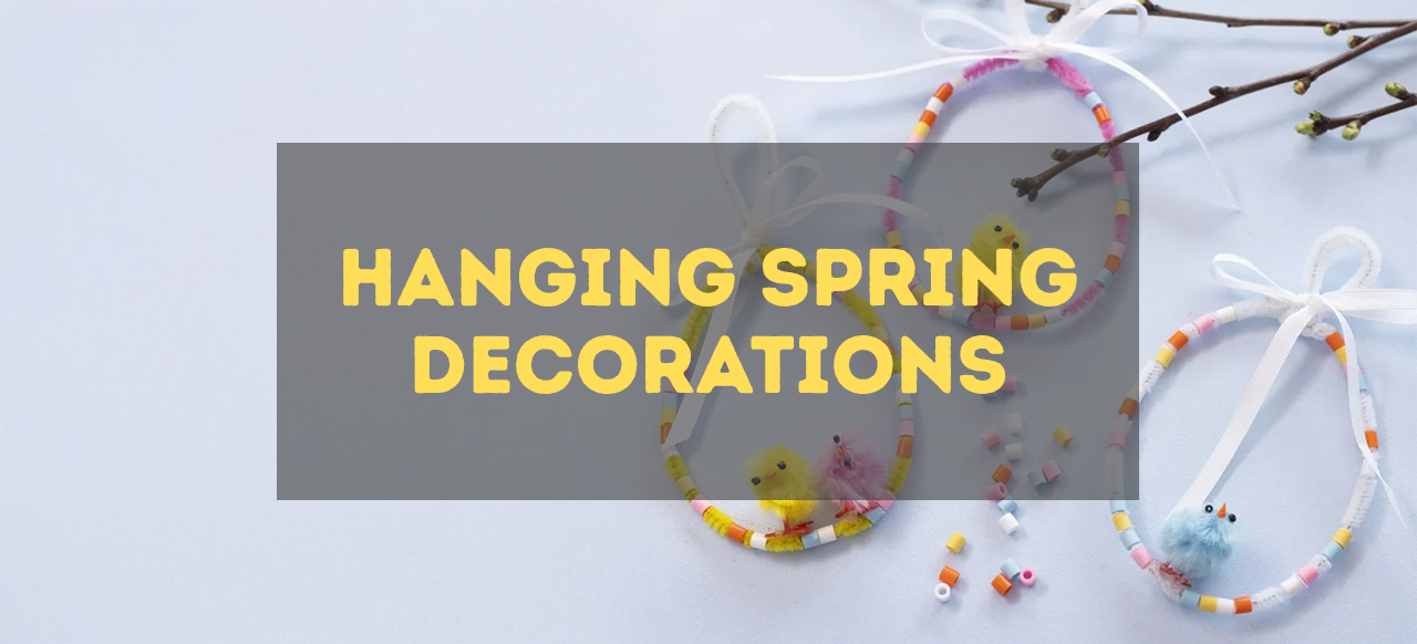 Make Hanging Spring Decorations - Step by Step Guide - Vibes & Scribes