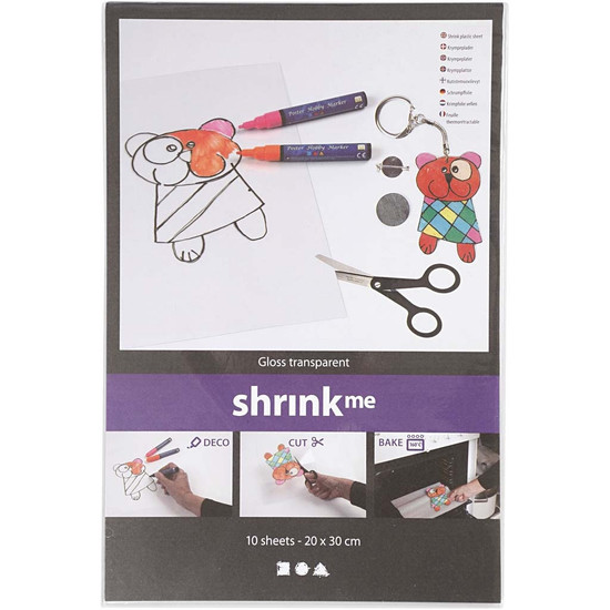 A4 Shrink Me Plastic Sheets (10pk) - Vibes & Scribes