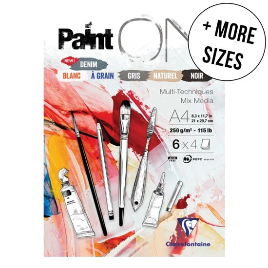Paint On Mix Media and Multi Technique Pad (50pcs) Assorted