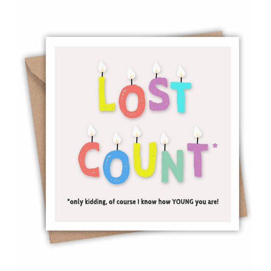 Lost Count Greeting Card | Vibes & Scribes