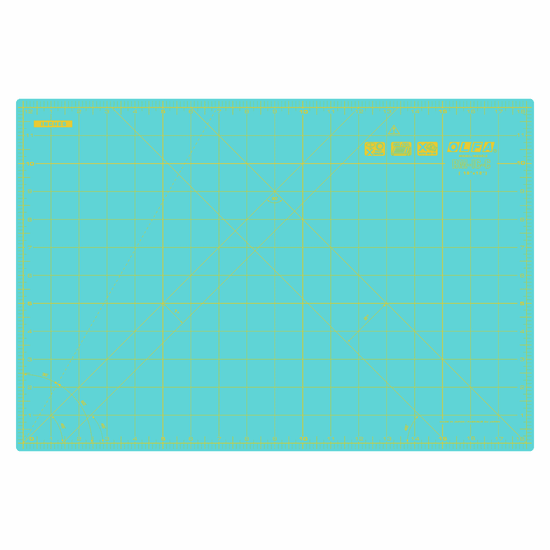 Rotary Cutting Mat (17" x 11") - Aqua | Vibes & Scribes