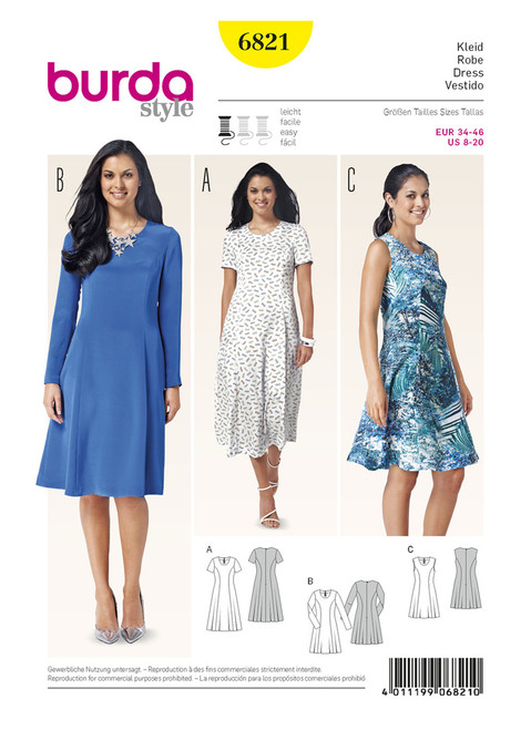 Dresses in Burda Style (6821)| Vibes & Scribes