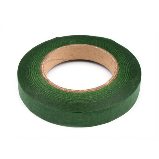 12mm Floristry Tape (27m) - Moss Green - Vibes & Scribes