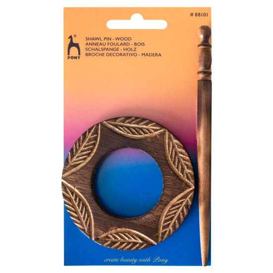 Pony Wooden Shawl Pin - Vibes & Scribes