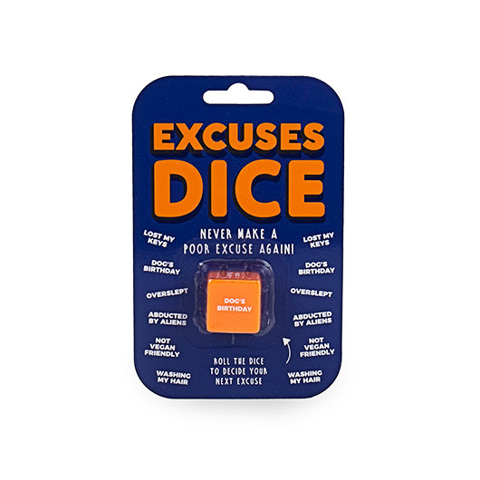 Excuses Dice | Buy Online | Vibes & Scribes