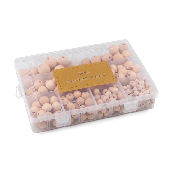 Boxed Wooden Beads - Assorted - Vibes & Scribes