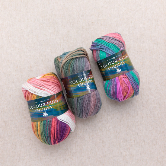 Cygnet Colour Rush Chunky - 100g - Vibes & Scribes