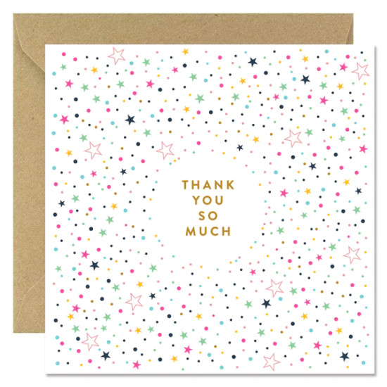 Greeting Card - Thank You So Much - Vibes & Scribes