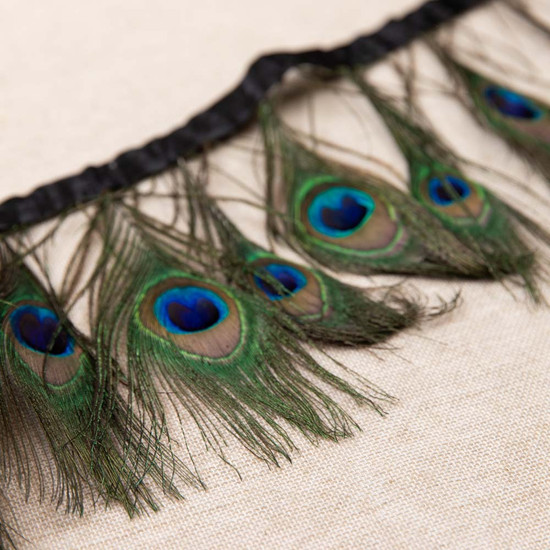Peacock Feather Trim Per ½ Metre Vibes And Scribes