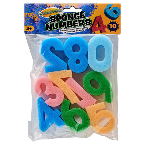 Sponge Numbers (10pcs) - Vibes & Scribes