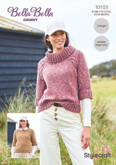 Sweaters in Stylecraft Bella Bella Chunky (10103) - PDF - Vibes & Scribes