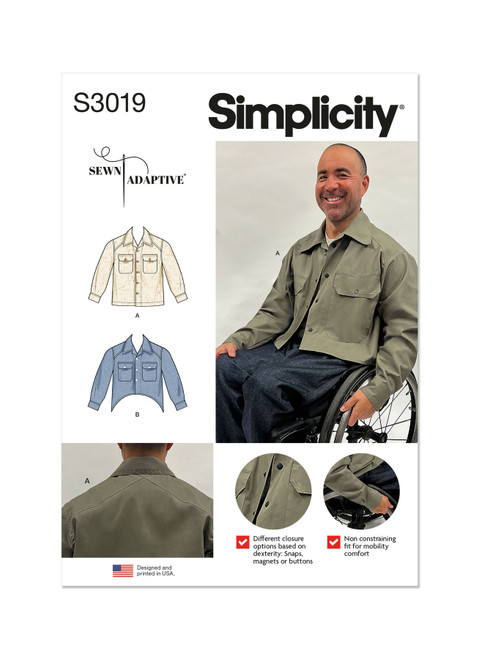 Unisex Adaptive Shacket by Sewn Adaptive in Simplicity (S3019) - Vibes ...