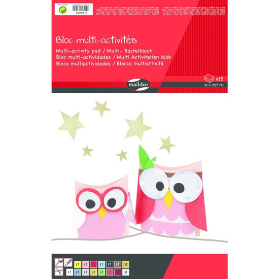 A4 Paper Pad (15pk) - Multi - Vibes & Scribes