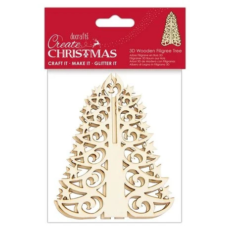 Create Christmas 3D Wooden Filigree Tree - Vibes & Scribes
