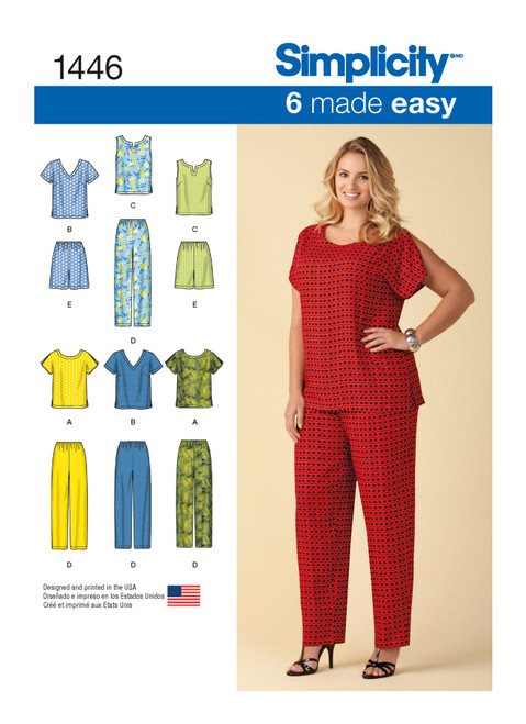 6 Made Easy Plus Size Coordinates in Simplicity (S1446) - Vibes & Scribes