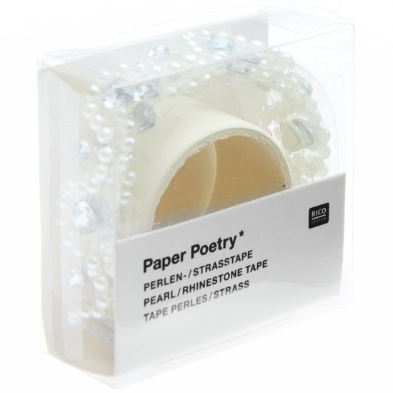 Rico Paper Poetry Pearl Tape - Hearts & Waves - Vibes & Scribes