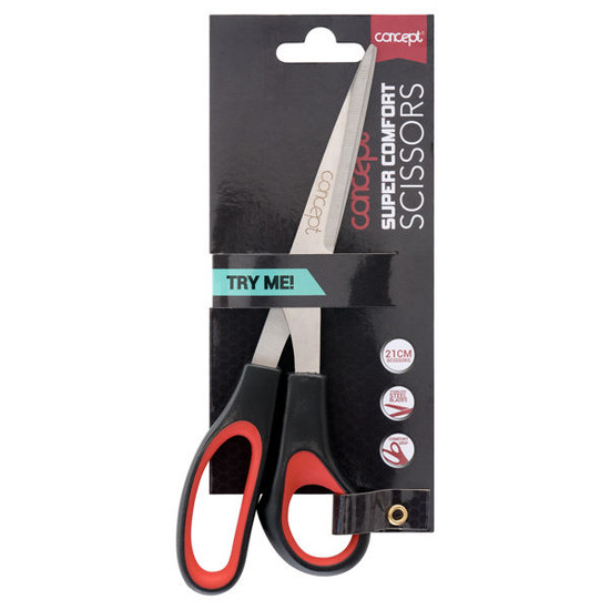 Comfort Grip Scissors (21cm) - Right-Handed - Vibes & Scribes