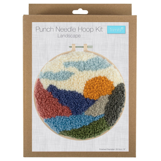 Punch Needle Hoop Kit - Landscape - Vibes & Scribes