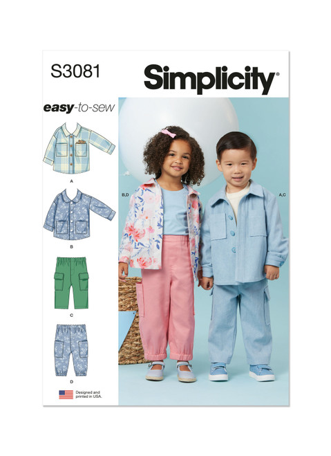 Toddler's Jacket & Trousers in Simplicity Kids (S3081) - Vibes & Scribes