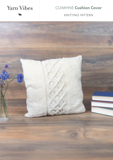 Cuimhne Cushion Cover in Yarn Vibes Aran - Vibes & Scribes
