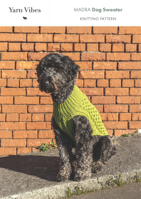 Madra Dog Jacket in Yarn Vibes Aran - PDF - Vibes & Scribes