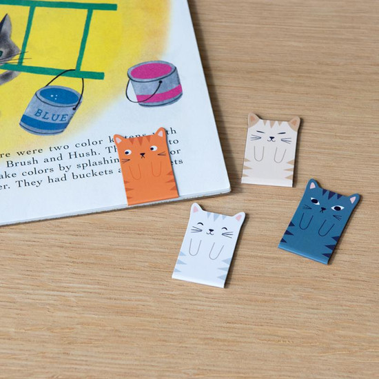 Magnetic Bookmarks (set of 4) - Cats - Vibes & Scribes
