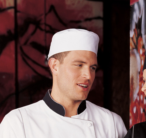 3 inch Premium Bakers Cap with Elastic or velcro- Culinary Classics