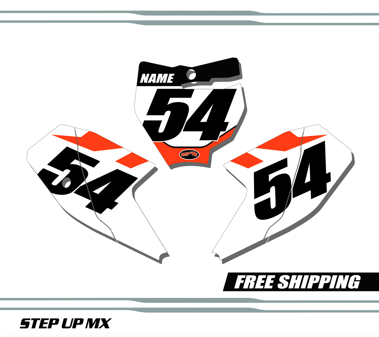 KTM 65 SX 2016-2023quick ship number plates-replica