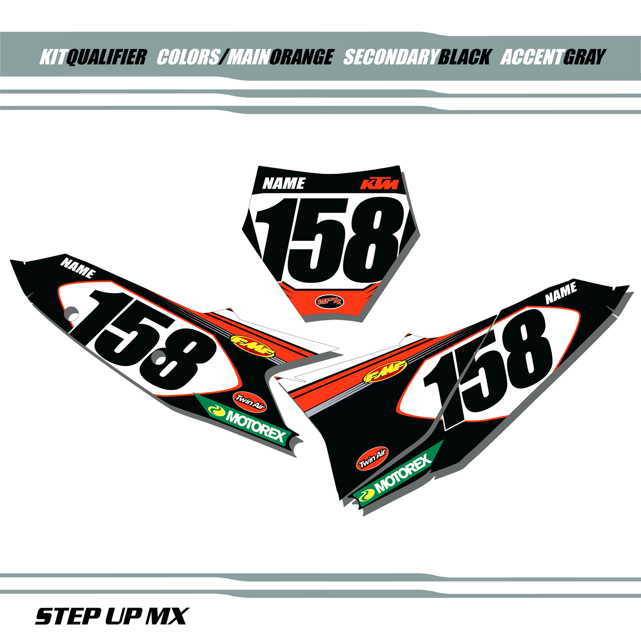 Qualifier KTM Number Plate Backgrounds