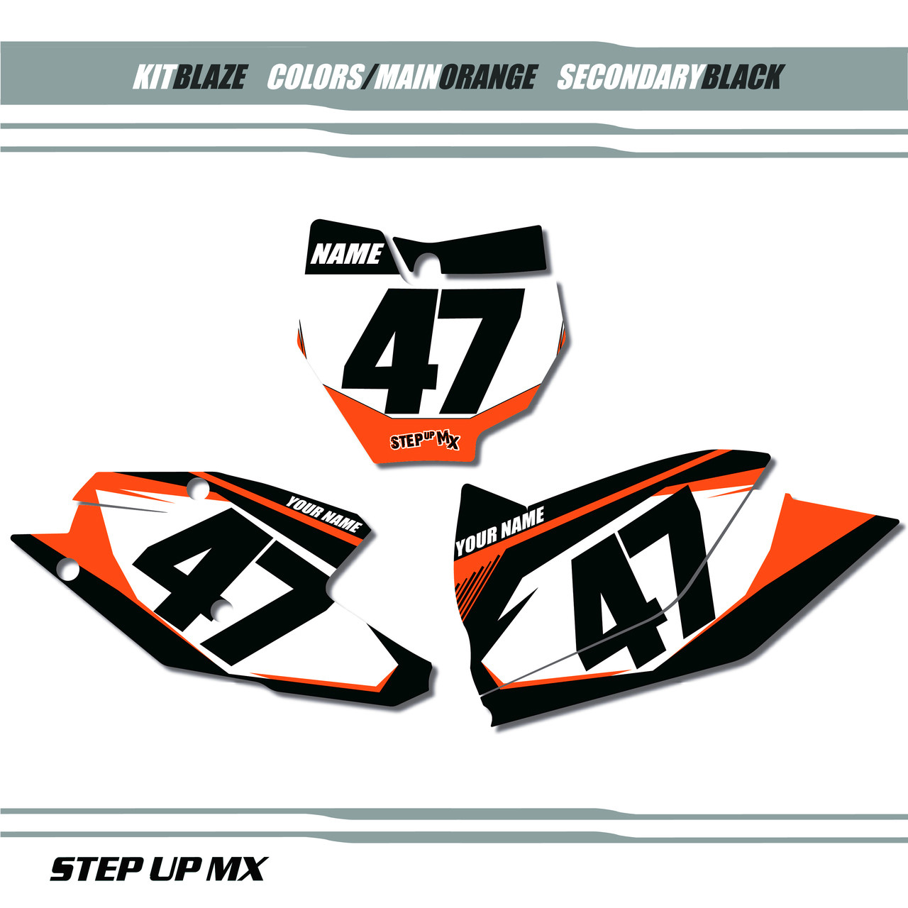 Blaze KTM Number Plates