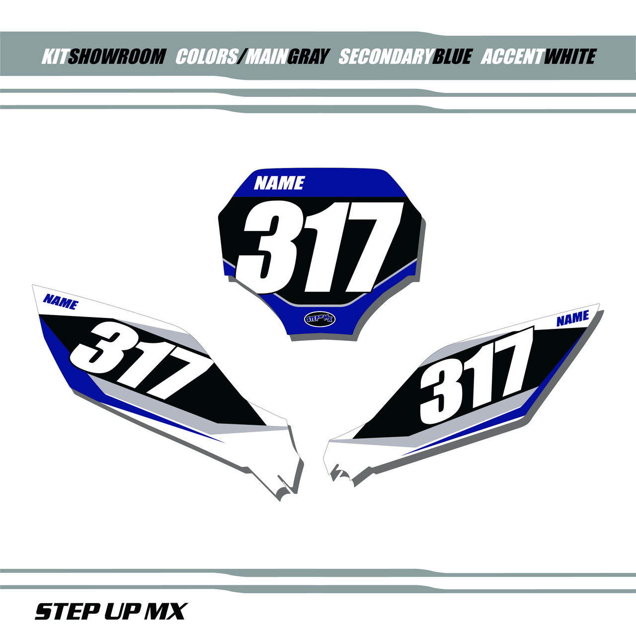 Showroom Yamaha Number Plate Decals
