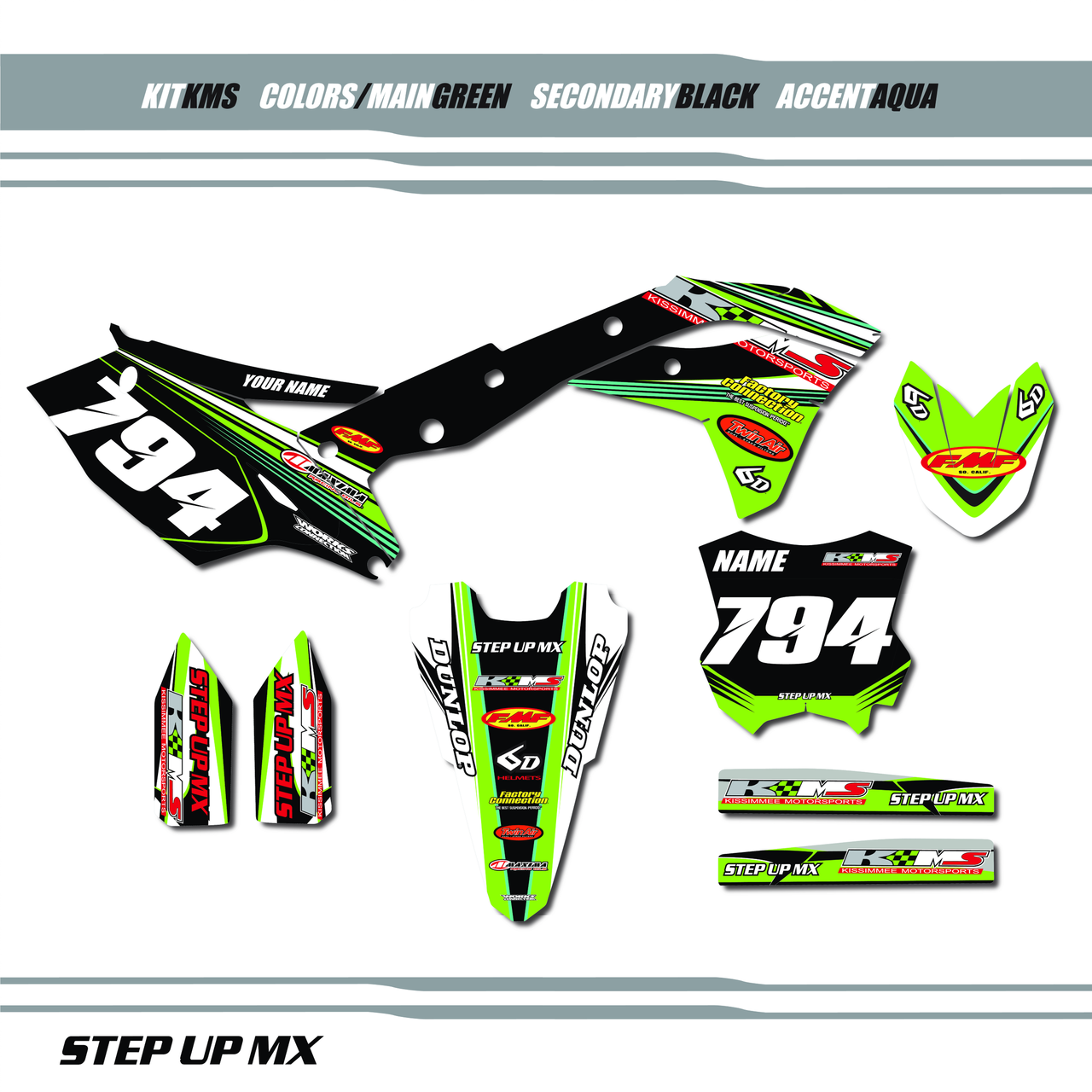 Suzuki Graphics, Suzuki dirt bike graphics, custom Suzuki graphics